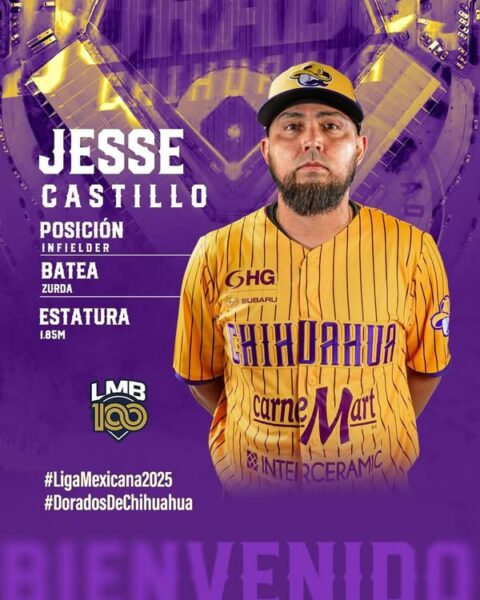 JESSE CASTILLO A DORADOS DE CHIHUAHUA LMB. - Beisbol Cuauhtemoc